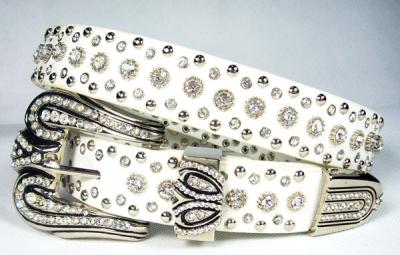 China hot selling texas custom western rhinestone chain belt for sale