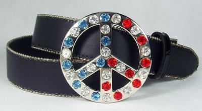 China Simple plain rhinestone buckle belts in low price for sale