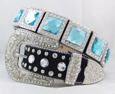 China western cowgirl belts with big glass concho for sale