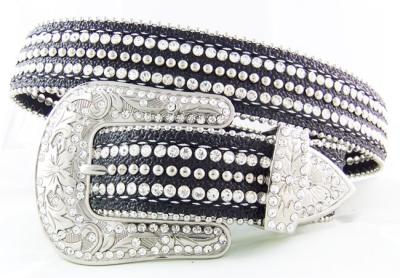 China Western Lady Rhinestone Belt with three row crystal for sale