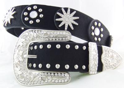 China western style horse hair womens spur rowel belt for sale