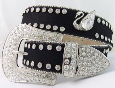 China factory price rhinestone belts swan concho belts for sale