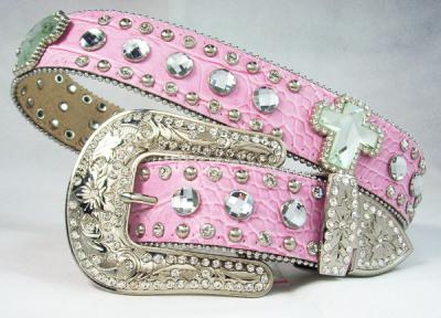 China Pink rexine leather shinny belts for bridesmaid for sale