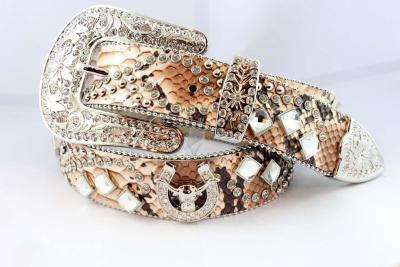 China western belts with bull and horseshoe concho for cowgirl and cowboy for sale