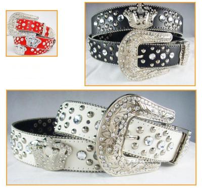 China rhinestone crown accessories belts for jeans for cowgirl for sale