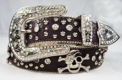 China crystal waistband with skull metal in rhinestone factory price for sale