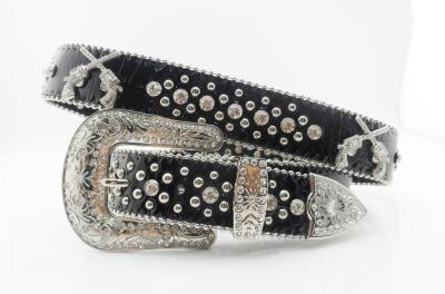 China FASHION COWGIRL CAMO LEATHER GUN PISTOL WESTERN RHINESTONE BELT for sale