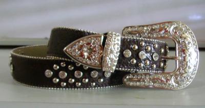 China cheap price Rhinestone western belts with bling for sale