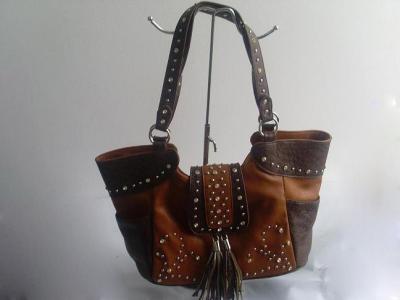 China PU leather stud western hand bags with tassel for cowgirl for sale