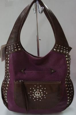 China synthetic leather stud handbags for western cowgril factory direct for sale