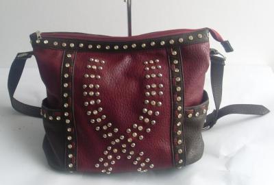 China pu leather clear A stone shoulder bags western model for cowgirl for sale