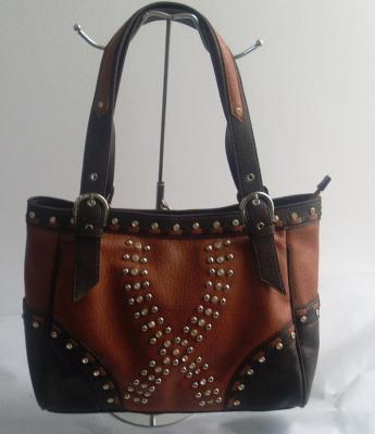 China synthetic leather patchwork rhinestone bags new model for women for sale