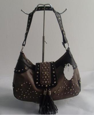 China bling rhinestone bags with tassel in pu leather for women for sale