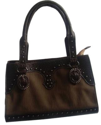 China real leather shoulder bags patchwork with rivets for sale