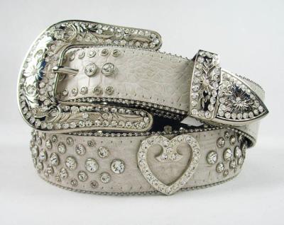 China fancy style heart concho belts with rhinestone factory ODM for sale