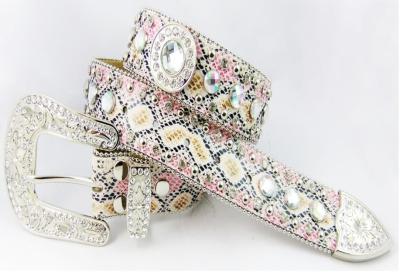 China low price shinny acrylic waist belts for cowgirl for sale