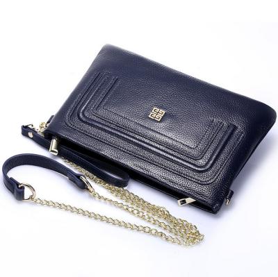 China Evening Clutch Bags for Women Plain Genuine Leather  Envelope Womens Clutch Bags for sale