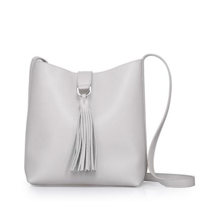 China Lady Tassel Bags 100% Real Cow Leather Shoulder Bag Cowhide Handbags for sale