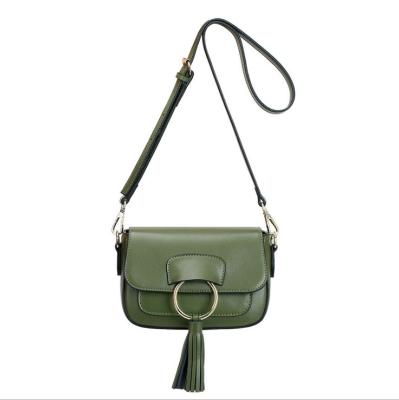 China Real Leather Handbags Saddle Bag for Women Factory Price Simply Mini Bag for sale