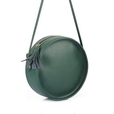 China Genuien Leather Round Bags Simply Women Cross-body Bags Designer Small Handbags for sale