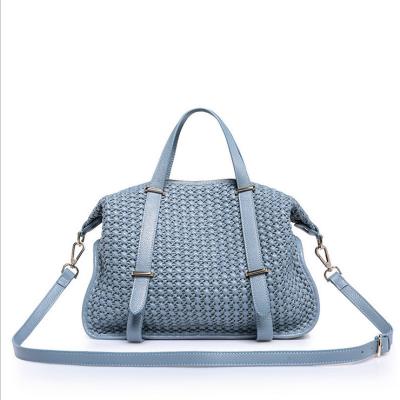 China female cross-body bags first layer leather kint handbags high fashion tote bags for sale