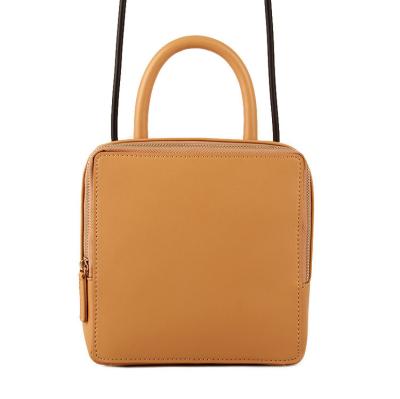 China Pure Cow Leather Lady Handbags Small Tote Bags  Fashion Portable Briefcase for sale