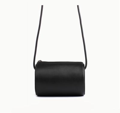 China Barrel-shaped Bags Real Leather Women's Bags Vintage Cross-body Bags for sale
