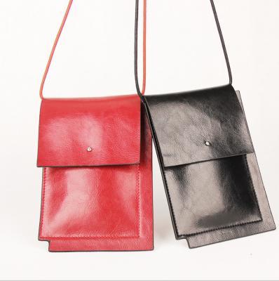 China cow leather coin and mobile phone bags fashion cowhide women bag for sale