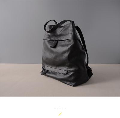 China Top Layer Leather Backpacks Women Double Shoulder Bags for Travelling for sale