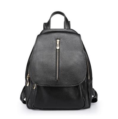 China Cowhide School Bags Women's Backpacks for Travelling  Leather Double Shoulder Bags for sale