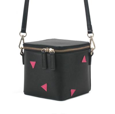 China Square Bags Small First Layer Leather Tote Clutch Bags Cowhide Party Purse for sale