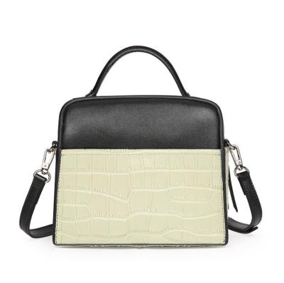 China Portable Case Bag Stone Patten Cow Leather Tote Bags New Arrival Handbags with for sale