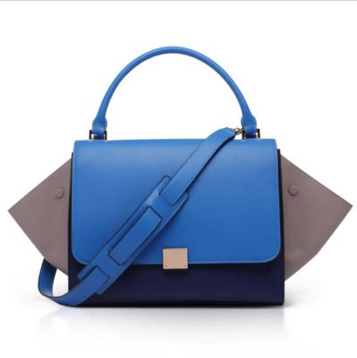 China Real Cow Leather Women Bags Patchwork Swing Hobo Bag Cowhide Tote Bag for sale