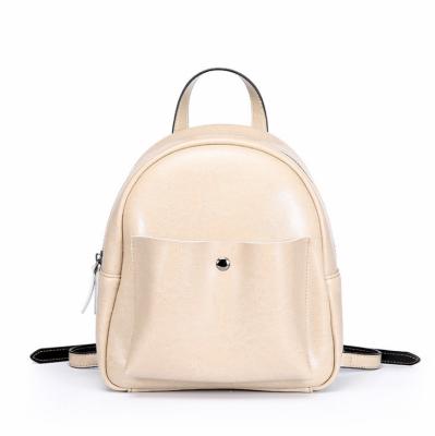 China Fashion Cowhide Backpacks Wholesale Genuine Leather School Bag for sale