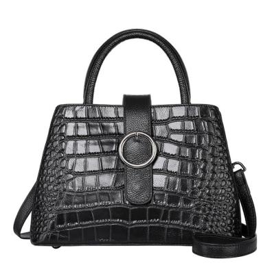 China Fashion Cowhide Bag Women Handbag Alligator Pattern Cow Leather Tote Bags for sale