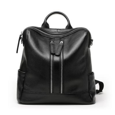 China Genuine Leather Backpacks Women Double Shoulder Bags for Trave for sale