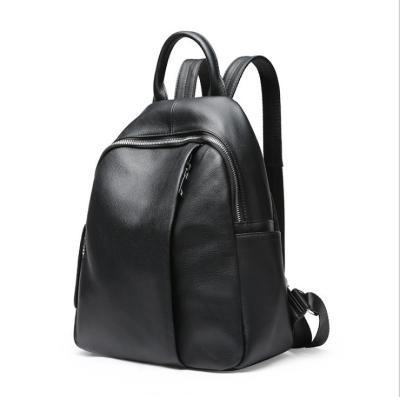 China Lady Backpacks Quality Cowhide School Bag First Layer Cow Leather Shoulder Bags for sale