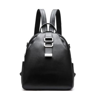 China Women's Backpacks  Cowhide School Bag  Lichee Pattern Cow Leather Shoulder Bags for sale