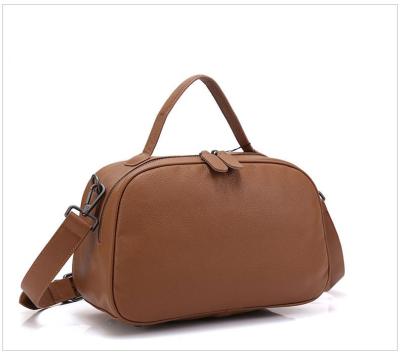 China Cowhide Pillow Bags Top Layer Cow Leather Handbags Women  Daily Hobo Bag for sale