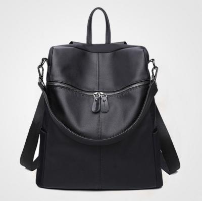 China Synthetic Leather Packsacks Shoulder Bags patchwork Oxford Fabric Backpacks for sale