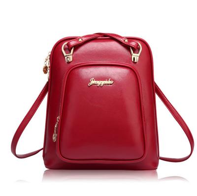 China PU Shoulder Bags Women's Backsacks Copy Leather Lady Promotion School Bags for sale