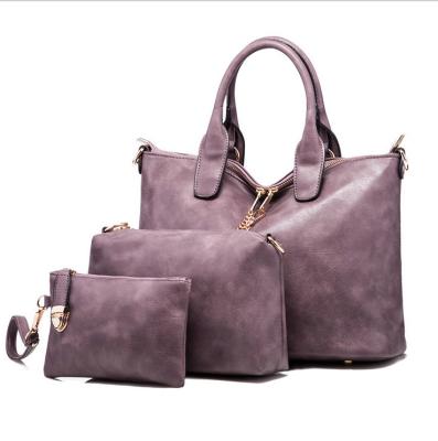 China PU Combined Bag Fashion Handbags for Women Multi-purpose Three-piece Tote Bags for sale