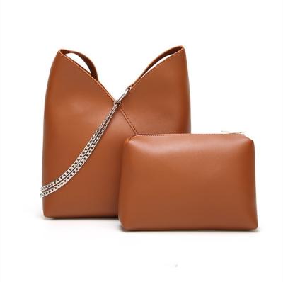 China Combined Bag PU Leather Handbags for Women Wholesale Shoulder Bag for sale