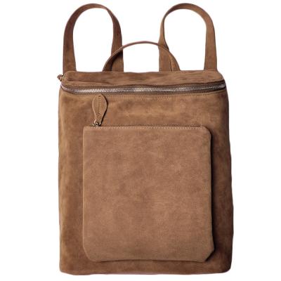 China Nubuck Backpacks Women School Bags  Shoulder Bag PU Leather Backsacks for sale