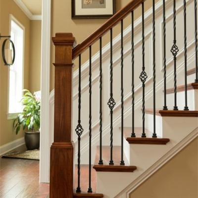 China Wrought iron stair Decorative handrail Europe style for home and garden indoor or outdoor for sale