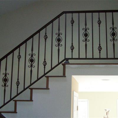 China Wrought iron stair Decorative handrail Europe style for home and garden indoor or outdoor usage for sale