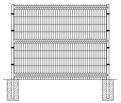 China Cheap Fence welded wire mesh fence / PVC coated wire fence panels/ powder coated wire fence panel in Europe standard for sale