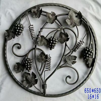 China Wrought Iron Elements/cast iron Ornaments/cast iron parts  for balusters and gates decorative -- Cast iron grapes leaves for sale