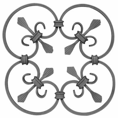 China Wrought Iron Elements/ Ornaments/parts  for balusters and gates decorative -- Cast iron grapes leaves for sale