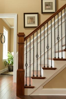 China Wrought iron stair Decorative handrail for home and garden indoor or outdoor usage for sale